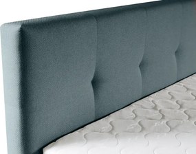 Kontinentální boxspring postel AMBER, 200x180, tyrkysová (barell 72)