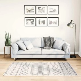 Koberec pratelný 80 x 150 cm bílý a černý 337970