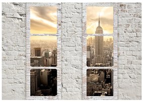 Samolepící fototapeta - New York: pohled z okna 196x140