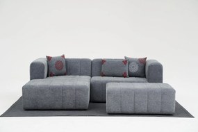 Hanah Home Rohová pohovka BEYZA MINI levá šedá