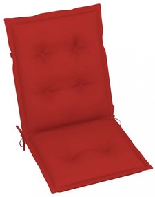 Podušky na zahradní židle 2 ks Dekorhome Červená