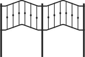 vidaXL Kovové náhradní čelo postele 140 cm [373871] Barva: Bílá