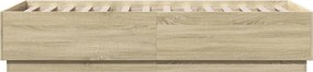 Rám postele s LED osvětlením dub sonoma 100 x 200 cm kompozit 3209627