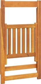 vidaXL Skládací zahradní židle 6 ks masivní akáciové dřevo [3104964]