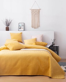 Sametový přehoz Silky Touch 220x240cm yellow
