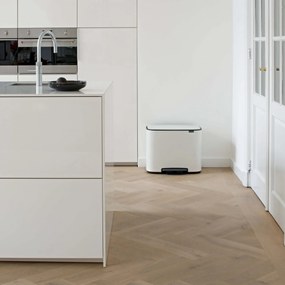 Brabantia BO pedálový koš 3x11L bílá