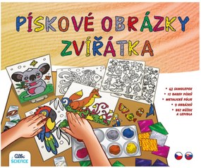 ALBI Pískování Zvířátka kreativní sada pískové obrázky se samolepkami alt9f