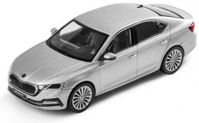 Kovový model škoda octavia iv, stříbrná brilliant