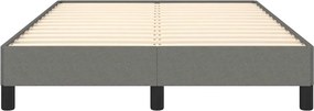 Rám postele bez matrací tmavě šedá 120x190 cm textil 3269606