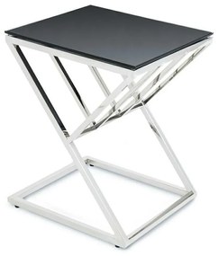 Odkládací stolek OBLIC stříbrný