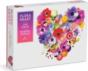 Galison Puzzle Květinové srdce / 750 dílků / od 8 let