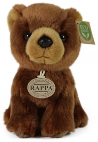 Rappa Plyšový medvěd hnědý 18 cm ECO-FRIENDLY