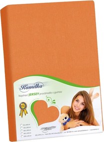 Bellatex Prostěradlo jersey Oranžová 90x200 cm