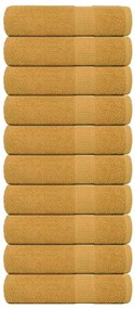 Ručníky do sprchy FROGN 10 ks zlaté 70x140 cm 360 g/m² 136811