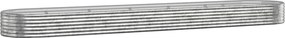 Vyvýšený záhon pozinkovaná ocel 507x100x36 cm stříbrný 319012