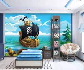 Malvis ® Tapeta Pirátská loď Vel. (šířka x výška): 288 x 200 cm