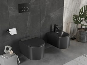 Mexen Sofia Rimless závěsná wc mísa se sedátkem s pomalým zavíráním, černá matná, 30540185