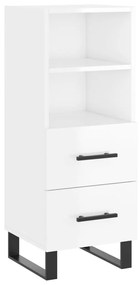 Skříň highboard bílá s vysokým leskem 34,5x34x180 cm kompozit,  3200283