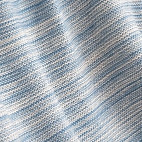 SCANquilt pletený pléd MELANGE melír světle modrá střední 130 x 200 cm