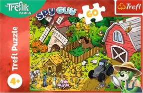 TREFL Puzzle Treflíci na farmě / 60 dílků / 33 × 22 cm / věk 4+
