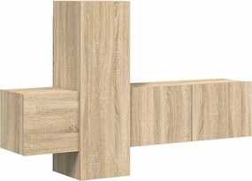 3dílný set TV skříněk dub sonoma kompozitní dřevo 3078969