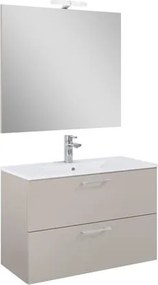 Koupelnová sestava s umyvadlem Ceramia Lea 81,4x55x41,7 cm kašmír LEASET80C