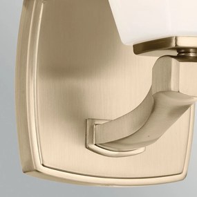 Nástěnné světlo do koupelny Elstead Marant IP44 Bronz/ bílé sklo
