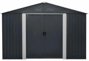 Riwall PRO RMSA 12x10 Anthracite zahradní domek kovový 3 x 3,7 m se sedlovou střechou antracit