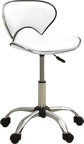 vidaXL Kancelářská židle umělá kůže [3088626] Barva: Bílá