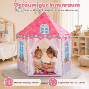 Costway Dětský stan v designu princeznovského hradu pro děti od 3. Play tent