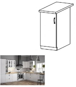 Dolní kuchyňská skříňka D40 Provense (bílá + sosna andersen) (L). 1015157