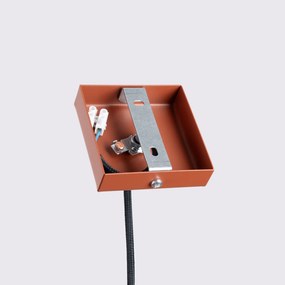 Sollux Lighting Závěsné svítidlo KARBON 1 červené okrové