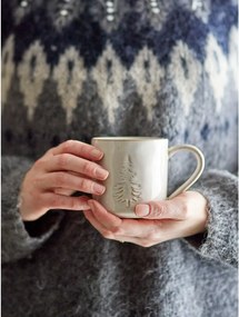 Krémový kameninový šálek s vánočním motivem 300 ml Winter – Bloomingville