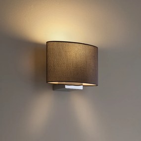 Redo Nástěnná lampa Enjoy 1xE27 Barva: Černá, Barva stínidla: bílá