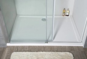 Polysan KARIA sprchová vanička z litého mramoru, obdélník 110x90x4cm, bílá