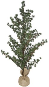 IB LAURSEN Vánoční stromeček Cedar Jute 125 cm, zelená barva, plast