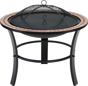 Zahradní ohniště Fuoco mozaika ocel Ø76cm