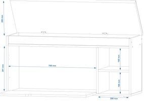 Botník B-04A se sedákem