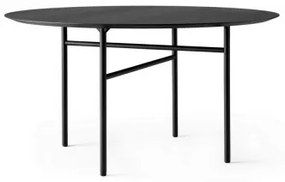 Snaregade Dining Table, ø120 cm černě lakovaný dub Audo (MENU)
