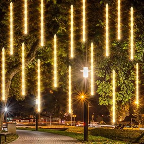 10 Ks vánočních světel Led světelný řetěz s meteorickým deštěm