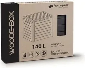 PROSPERPLAST WOODEBOX antracit 140L / Zahradní box
