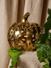 Sinsay - Svícen na čajovou svíčku ve tvaru dýně - zlatá