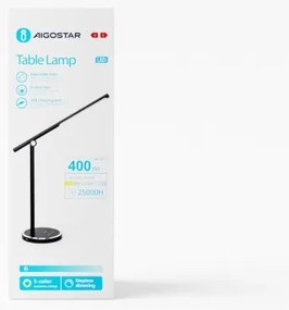 Aigostar - LED Stmívatelná dotyková stolní lampa LED/8W/230V 3000-6000K černá