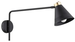 Argon Argon 8009 - Nástěnná lampa AVALONE 1xE27/15W/230V 57 cm černá/zlatá AR8009
