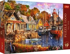Trefl - Puzzle - Premium Plus Tea Time: Přístav u moře / 1000 dílků /