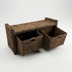 Lavice LORANTE, vodní hyacint, šířka 100 cm, hnědá, outlet