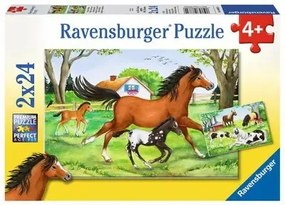 Ravensburger Svět koní / 2x24 dílků / od 4 let