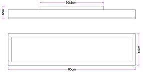 Globo 416080WD - LED Stropní svítidlo DORO LED/18W/230V