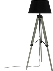 Stojací lampa Runo, dřevěná, výška 145 cm