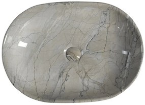 Sapho DALMA 59 x 42 x 14 cm MM413 keramické umyvadlo grigio